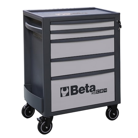 Beta Tool Cabinet, 5 Drawer, Light Gray, Sheet Metal, 29 in W x 17-1/2 in D x 38 in H 024004652 ...